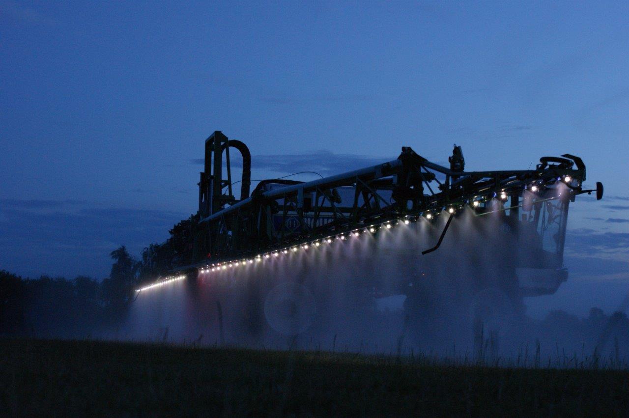 The solution for night crop-spraying